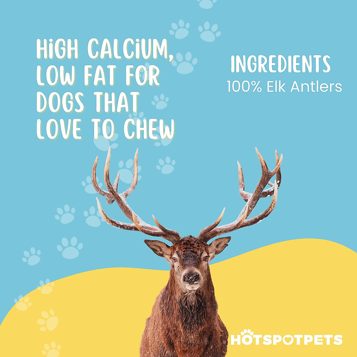 Small Premium Split Elk Antlers for Dogs - 4''-5'' Inch Long Dog Chews (3 Pack) Naturally Shed Antler Bone for Small Breed Aggressive Chewers - Made In USA - Promotes Dental Hygiene (3 Pack)