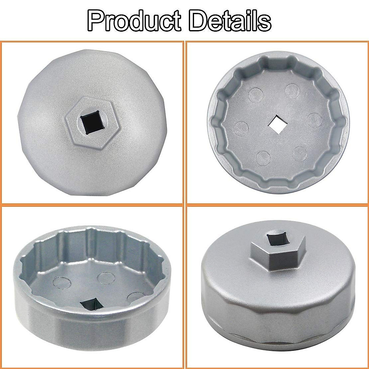 Ibetter Heavy Duty 74mm 14 Flutes Oil Filter Wrench For Volkswagen, Mercedes Benz, VW, Audi, Porsche, Mazda, Sprinter, Select Mobil1, Bosch and Mahle