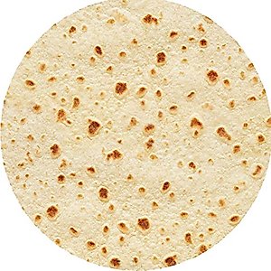 PHJK Food Pancakes Throw Blankets Soft Flannel Double Sided Wrap Blanket Giant Round Beach Towel Taco Blanket for Adult/Kids Diameter 80cm