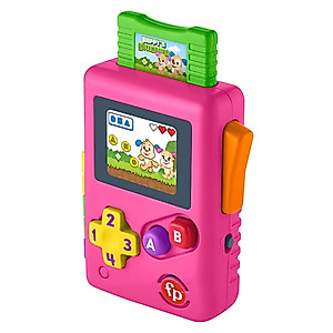 Fisher-Price Laugh & Learn Lil' Gamer - Pink Edition ~ Educational Activity Toy for Babies and Toddlers Inspired by Nintendo