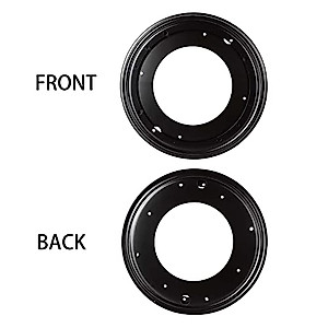 2Pack 12" Lazy Susan Hardware 5/16 Thick Turntable Bearing Swivel Plate 1000lbs Load Capacity Round Lazy Susan Turntable Base for Rotating Table, Serving Tray, Corner Shelves, Book Rack, Black