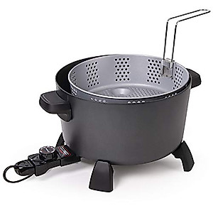 National Presto Presto 06009 10-quart Kitchen Kettle XL steamer Multi-Cooker, Black