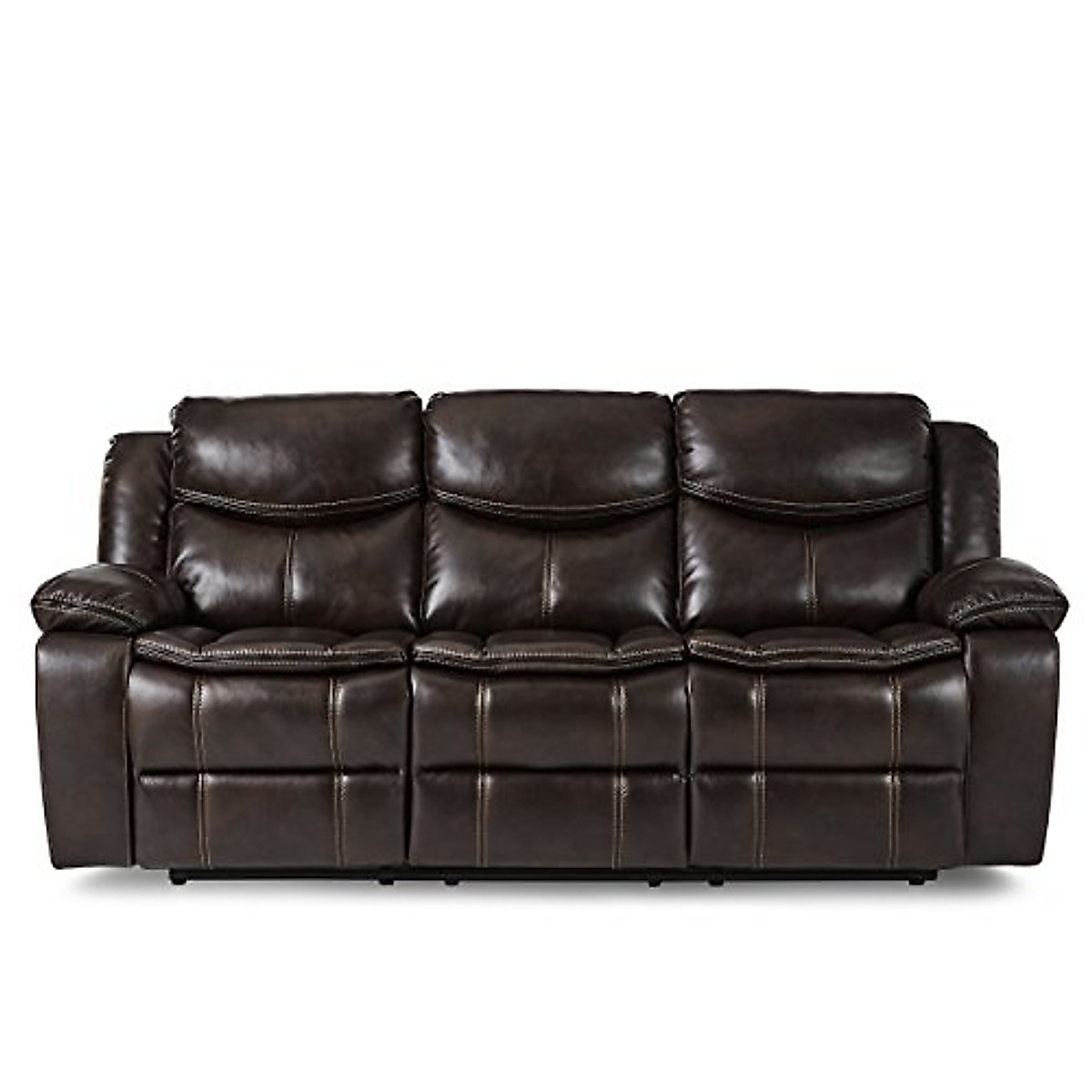 Homelegance Bastrop Double Reclining Sofa (Manual), Brown