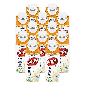 Boost Very High Calorie Nutritional Drink (8 Fl Oz (Pack of 12), Vanilla)