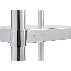 TRINITY EcoStorage NSF, 48-Inch Stainless Steel Utility Table,