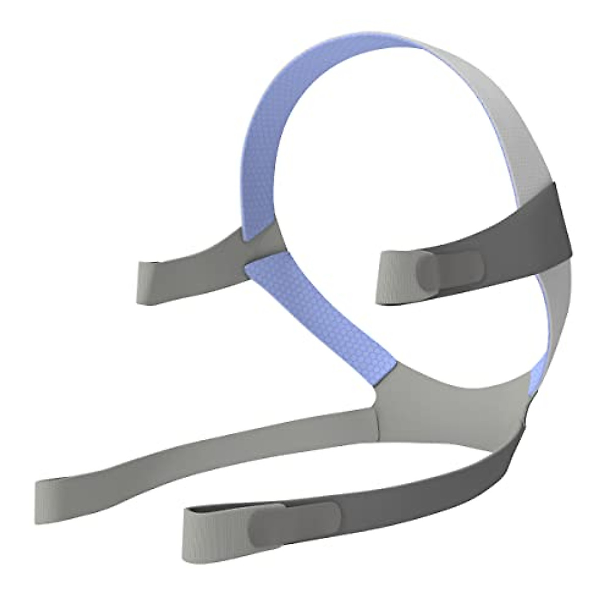 ResMed AirFit F10 Headgear - Replacement Headgear - Made of Nylon, Lycra, Polyurethane Foam - Standard, Blue