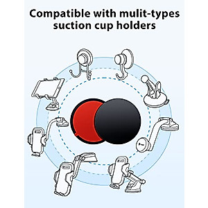 3M VHB Sticky Adhesive Pad Replacement for Dashboard/ Dash Cam Suction Cup Mount, 80 mm/3.15" Circle Double Sided