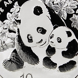2024 30 Gram Silver Chinese Panda Coin Brilliant Uncirculated with Certificate of Authenticity 10¥ BU