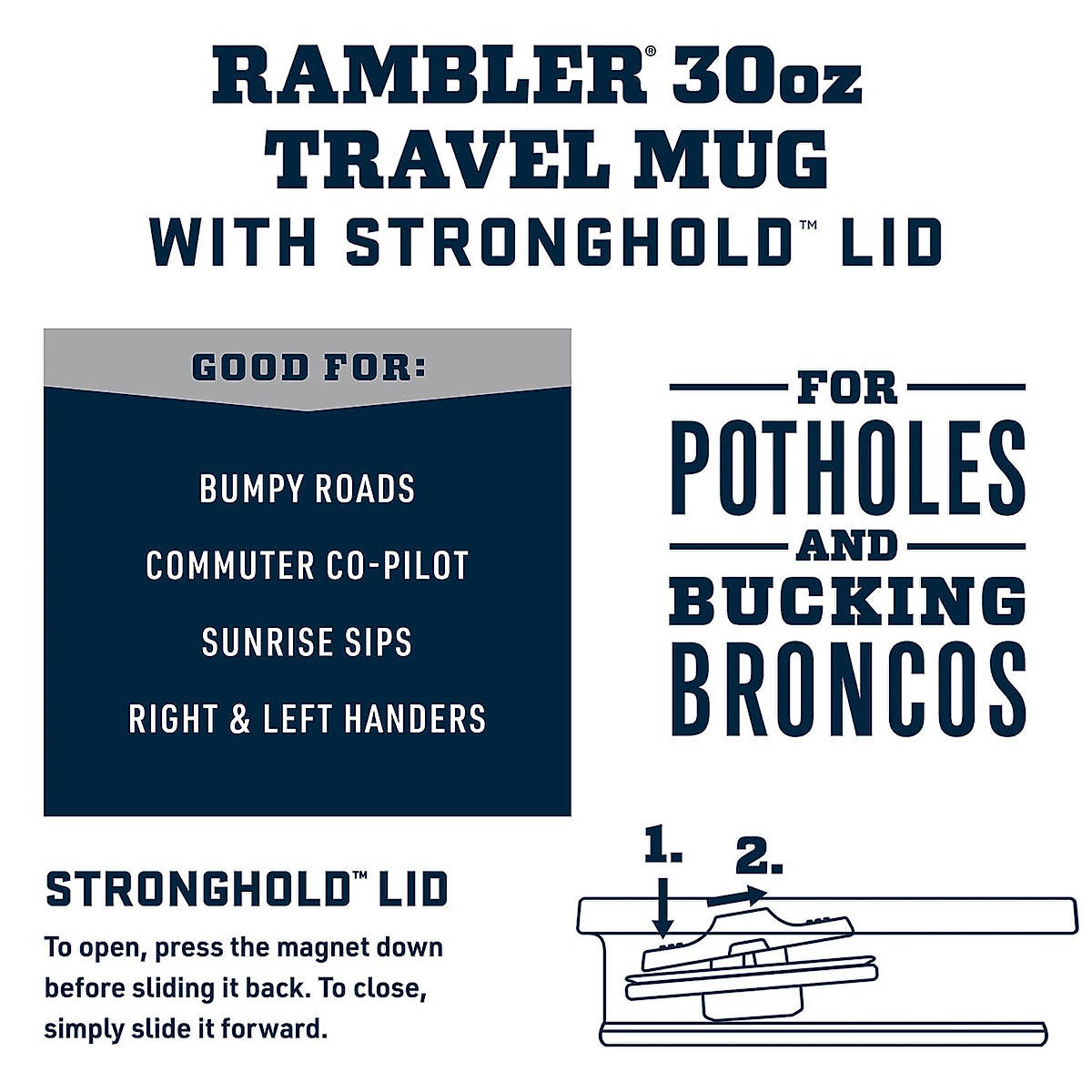 YETI Rambler 30 oz Travel Mug, Stainless Steel, Vacuum Insulated with Stronghold Lid, Wild Vine Red