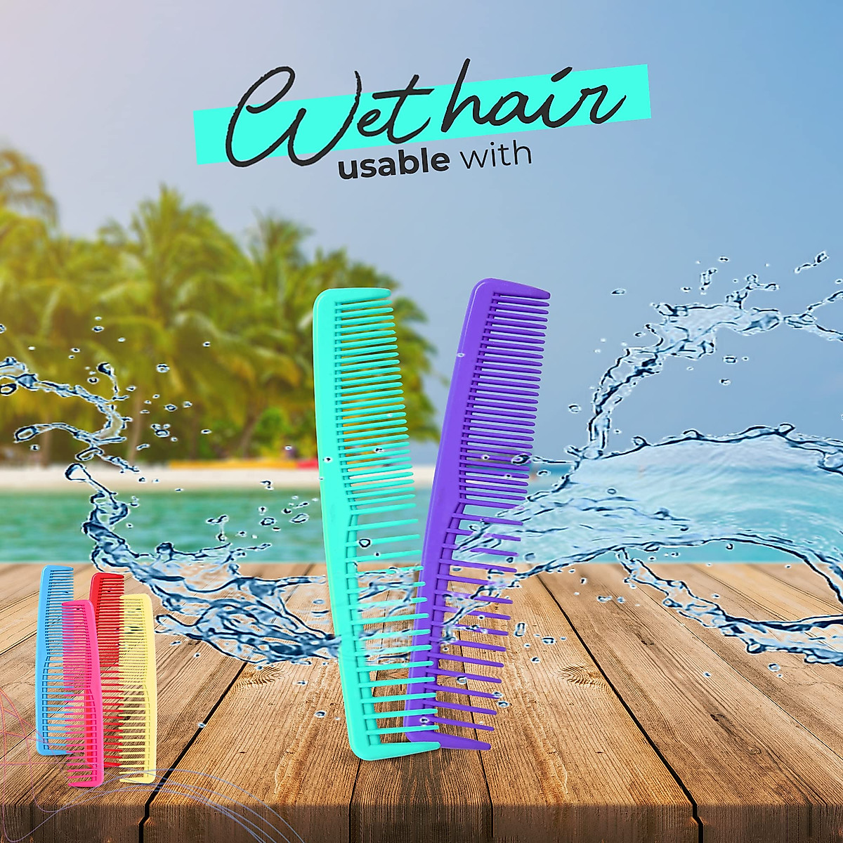 QITIMIR Comb, Hair Comb Men, Hair Combs for Women, Mens Comb, Parting Comb, Combs for Men, Peine, Mens Combs for Hair, Fine Tooth Comb