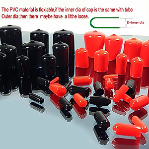 200PCS Rubber Caps Bolt Screw Cap Covers, Bolt Covers Caps Rubber End Caps Vacuum Caps, Bolt Screw Cover Rubber Nipple Cap Rubber Tip in 10 Sizes from 2/25 to 4/5" for Protecting Pipe Post Tubing Rod
