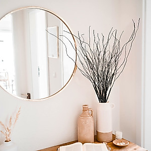 Ruidazon 10Pcs 30.7" Curly Willow Branches, Artificial Flowers Twigs Decorative Sticks Stem, Dry Bendable Tree Branches for DIY Craft Home Room Wedding Floor Vase Garden Farmhouse Decor