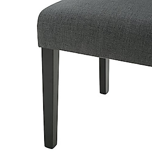 Christopher Knight Home Corbin Fabric Dining Chairs, 2-Pcs Set, Dark Grey