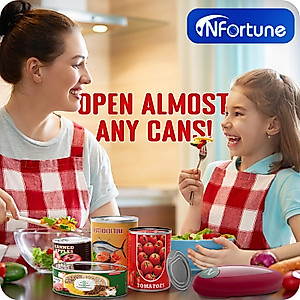 Electric Can Opener, Hand Free Can Opener Easy Open Any Can Sizes with Smooth Edge, Food-Safe Portable Battery Operated Electric Can Openers, Kitchen Gadget Gift for Kitchen, Seniors, Chef, Arthritis