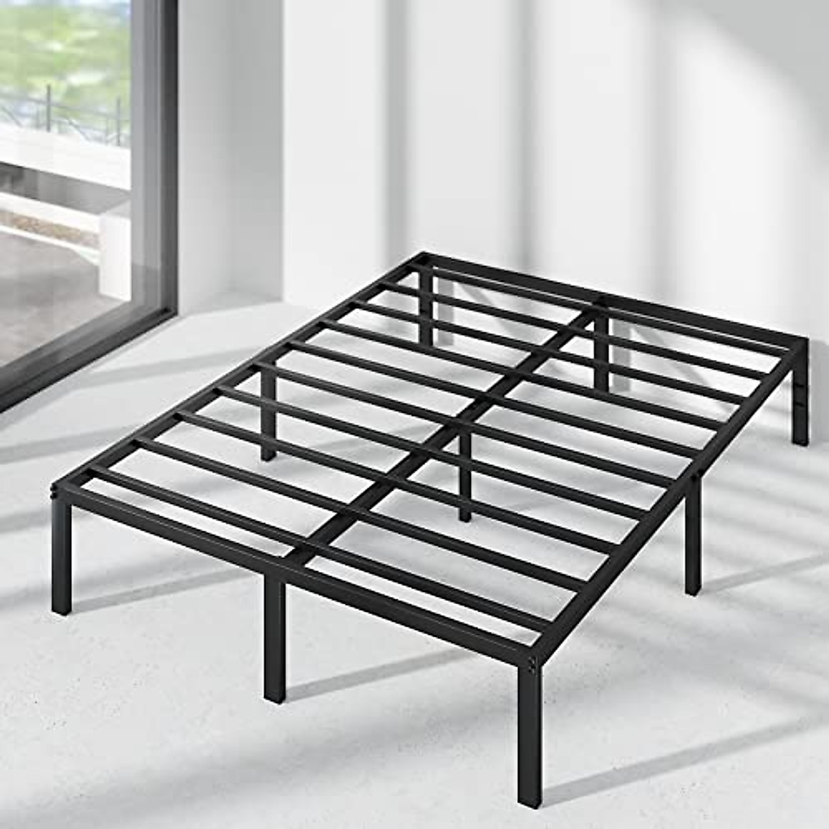 ZINUS Yelena 14 Inch Metal Platform Bed Frame / Steel Slat Support / No Box Spring Needed / Easy Assembly, Full