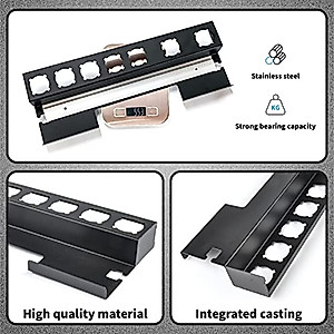 Storage Holder for Dyson Airwrap Curling Iron Styler Wall Mounted Rack Bracket Stand with Adhesive for Home Bathroom Organizer Black (A)