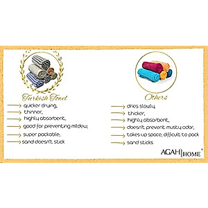 Agah Home Turkish Peshkir, Face Towel, Kitchen Towel, Monogrammed Towel, Personalized Hand Towel, Tea Towel, Cotton Towel, 18x36 in Kesik Elmas Peshkir (Black)