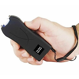 Runt 20 Million Volt Rechargeable BLACK Self Defense Hand Stun Gun with Holster