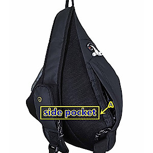 HBAG 20 Crossbody Sling Backpack Single Strap Shoulder Bag, Water Bottle Pocket