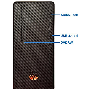 HP 290 G4 Microtower Desktop Computer, Intel i9-10900K, 64GB RAM, 2TB NVMe SSD, DVD-RW, HDMI, VGA, AC Wi-Fi, Bluetooth, Windows 11 Pro, Black