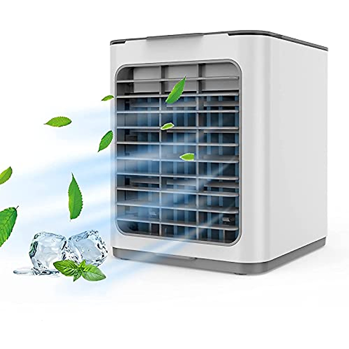 NISPOTDOR Portable Mini Air Conditioner, Personal Evaporative Air Cooler with 3 Wind Speed and Remote Control, Small Cooling Fan for Bedroom Home Office Dorm