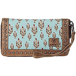 ARIAT Cactus Cruiser Clutch Turquoise One Size
