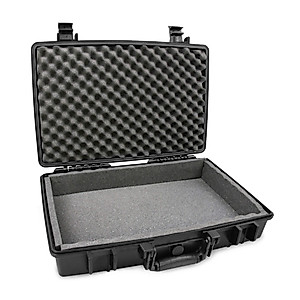 Casematix Waterproof Mixer Carry Case Compatible with Rode Rodecaster Pro Podcast Production Studio and Adapter - Hard Carry Case With Padded Foam