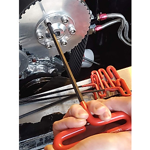 EKLIND 8pc Inch,Cush Grip Hex T-Key Set,9 inch arm