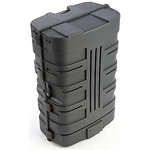 Displays2go 37.9 Inch Portable Trade Show Counter, Converts to Case, Hard Shell Plastic (BMRCNTB1)