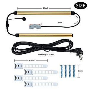 briidea Safe Dehumidifier Rod, Rod Reducing Humidity with Easy Installation and Plug Cord Easily Threading Through Safe's Hole, 12/16/24 inches Effective Coverage up to 100/150/300 Ft³