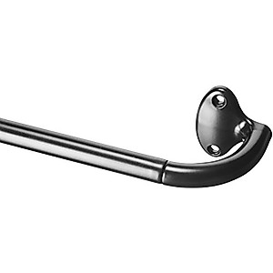 Amazon Basics Room Darkening Blackout Curtain Rod - 48" to 88", Black