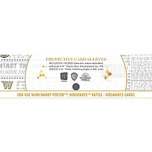USAOPOLY Harry Potter: Hogwarts Battle & Hogwarts Battle Card Sleeves | 160 Card Protector Sleeves for Hogwarts Cards from Harry Potter Deckbuilding Games