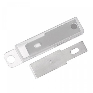 uxcell 25Pcs 43.5x11.6mm Craft Knife Blades, High Speed Steel Hobby Blades Replacement Set Art Blades Carving Tool with Storage Case