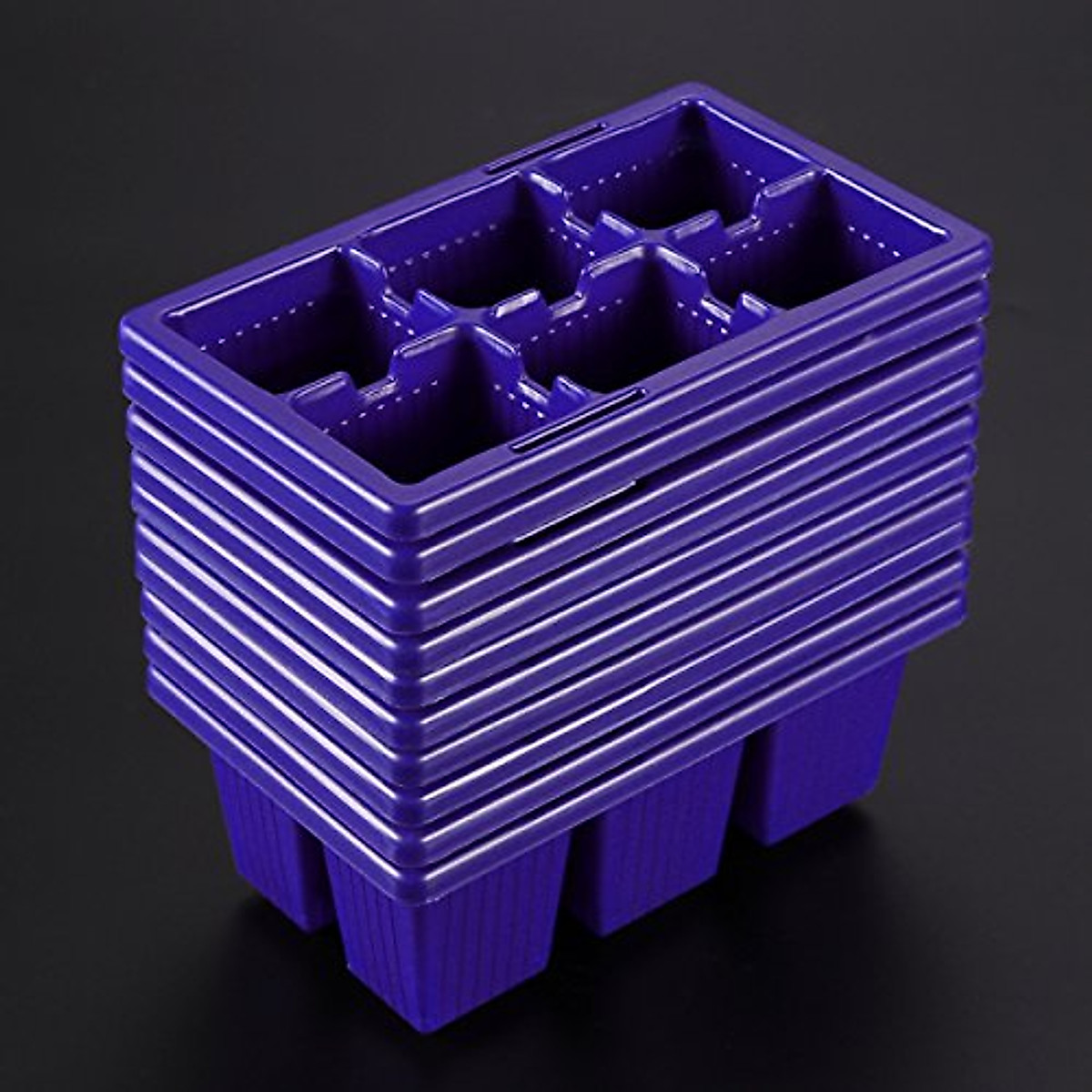 Yardwe 5 Pcs Square Seedling Pots Plant Germination Trays Vegetable Tray Plant Grower Sprouter Tray Starter Trays Growing Trays Microgreens Tray Mini Plants Miniature Planting Tray