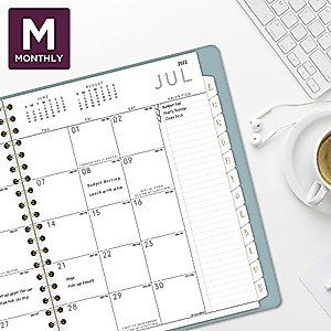 AT-A-GLANCE 2022-2023 Planner, Weekly & Monthly Academic, 8-1/4" x 11", Large, Contempo, Seaglass (70957X46)