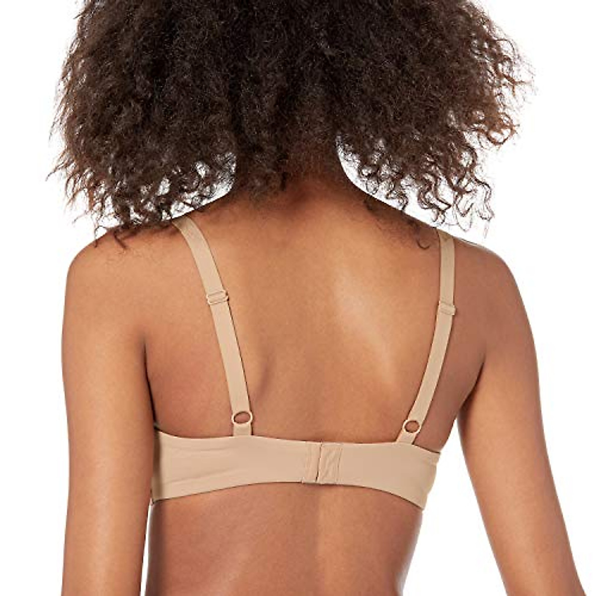 Amazon Essentials Women's Wireless Bra, Light Brown, 36A