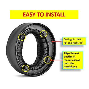 OYSTERBOY 1 Pair PS5 Replacement Ear Pads Cushions Compatible with Sony PlayStation PS5 Wireless Headphone, Pulse 3D Wireless Headset, High-Density Noise Cancelling, Memory Foam (Cooling Gel)