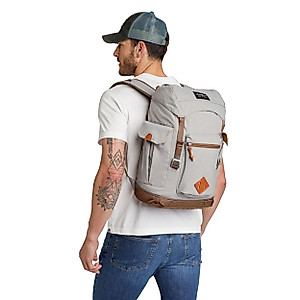 Eddie Bauer Bygone Backpack with Exterior Pockets and Laptop Compatible Sleeve, Terracotta, 25L