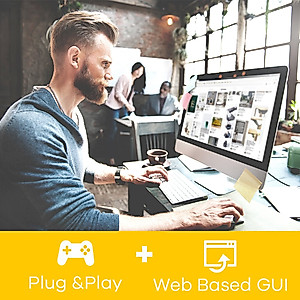 Zyxel 5-Port Gigabit Ethernet Web Managed Switch | VLAN Support | Sturdy Metal Case | Desktop or Wall-Mount | Fanless |Limited Lifetime Warranty | QoS | Ethernet Splitter | GS1200-5