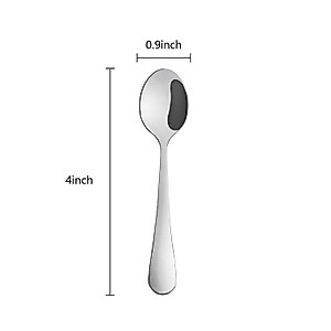 Demitasse Spoons Set of 15, Mini Coffee Spoons, FIVOENDAR Stainless Steel Espresso Spoons, Small Spoons for Dessert, Tea, Appetizer, 4 inch