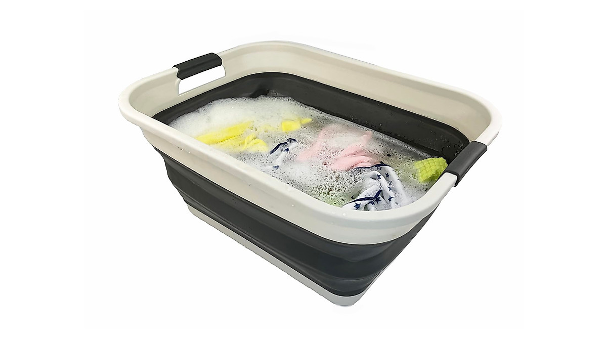 SAMMART 41L Collapsible Laundry Tub - Space-Saving Design