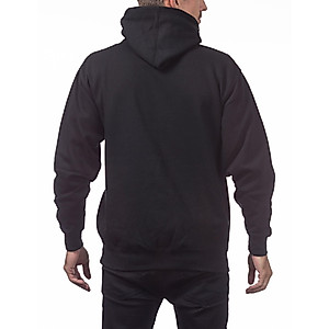 Pro Club Men's Heavyweight Pullover Hoodie (13oz), Black, X-Large