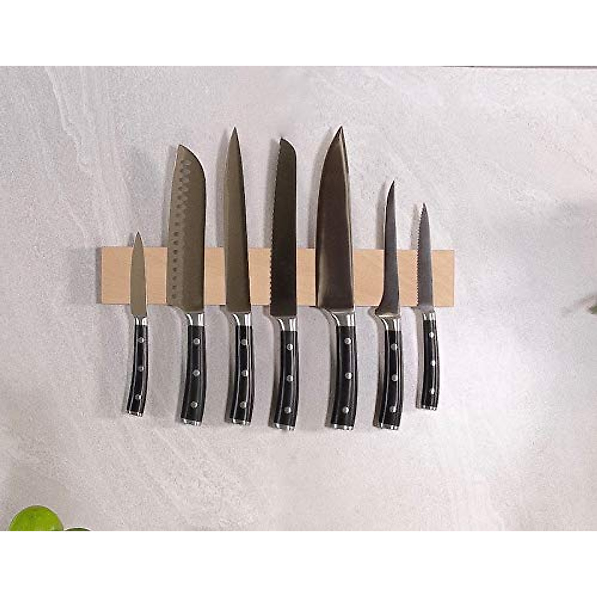 16" Beechwood Wall mounted Magnetic Knife Strip by RESINAT