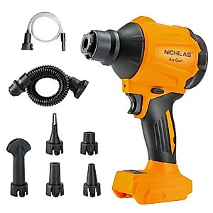 Nichilas Cordless Dust Blower Compatible with DEWALT 20V Battery, Vacuum 2 in 1 Leaf Cleaning Brushless Motor Variable Speed Cleaner (Tool Only, No Battery)