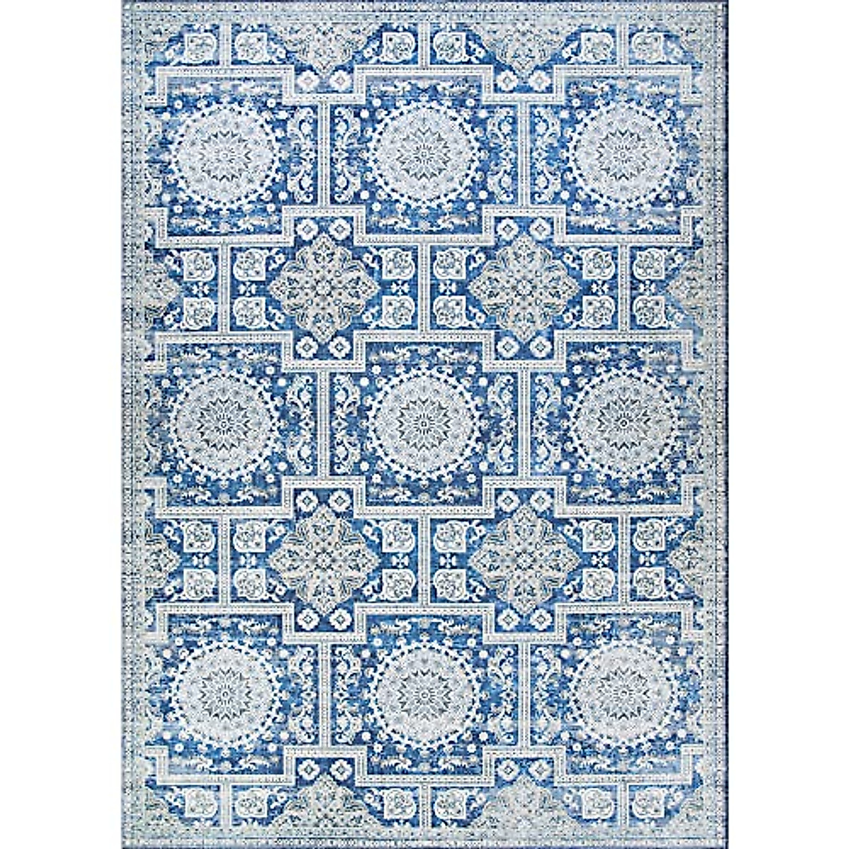 Couristan Pasha Sari Area Rug, 8' x 10', Sapphire Blue