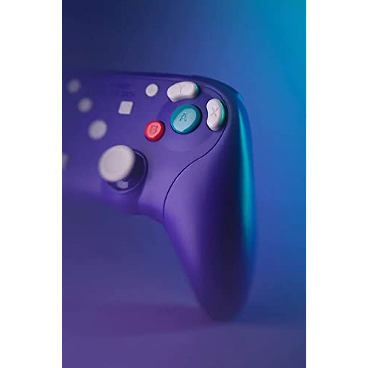 Retro Fighters BattlerGC Wireless Controller - Gamecube, Game Boy Player, Switch & PC Compatible (Blue/Purple)