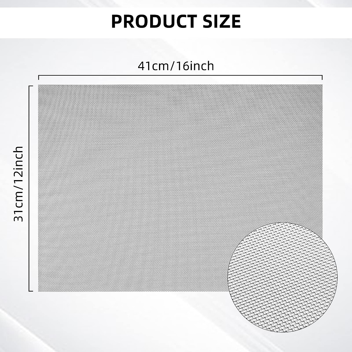 LABALPHA 20 Mesh Wire Mesh 304 Stainless Steel Woven Wire Mesh, Air Vent Mesh 16X12 inches, for Cage, Garden, Filter Mesh, Never Rust, Hard and Heat Resisting, 2pcs