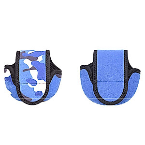 weizhang Fishing Reel Bag Protective Cover Baitcasting Trolling Spinning Fishing Reel Protective Case Pouch Sleeve Fishing Bags S Size (Camouflage, S)