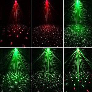 Party lights Strobe Stage Lights Disco DJ Lights Sound Activated with Remote Control Projection Effect for Karaoke KTV Club Parties Wedding Bar Festivals Stage Birthday Dancing Christmas