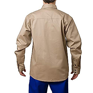 Waylander BROKK Welding FR Flame Resistant Long Sleeve Shirt for Men 9Oz Welding Shirt